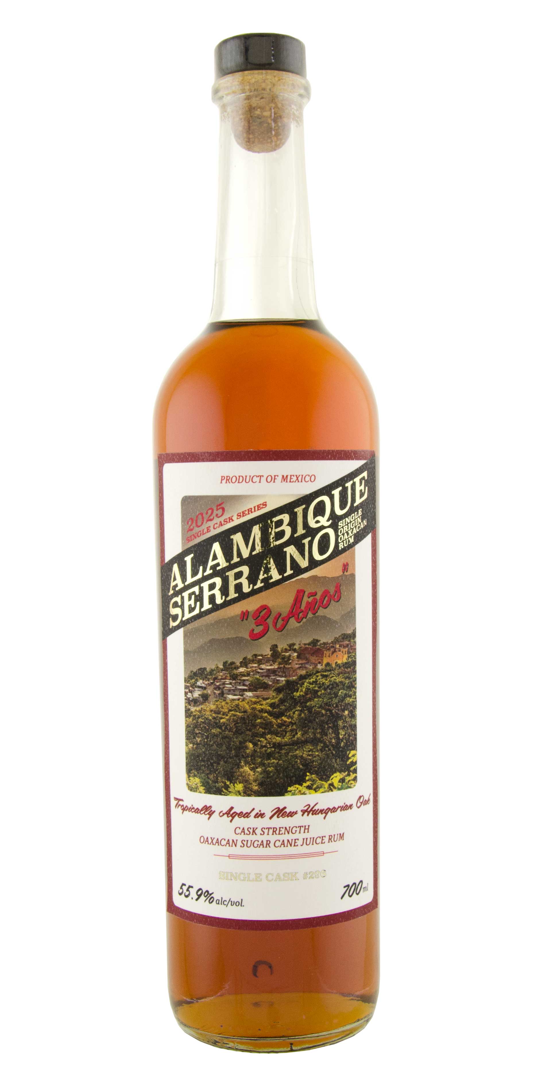 2025 Alambique Serrano 3 Anos Cask 296 Single Origin Oaxacan Rum 700ml ...