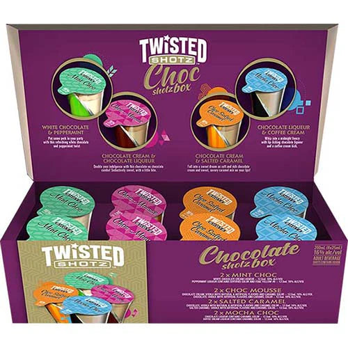 Twisted Shotz Chocolate Shot Liqueur 8-Pack – SB Wine & Spirit